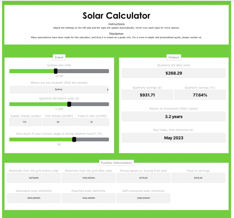 Introducing our new solar calculator - GI Energy