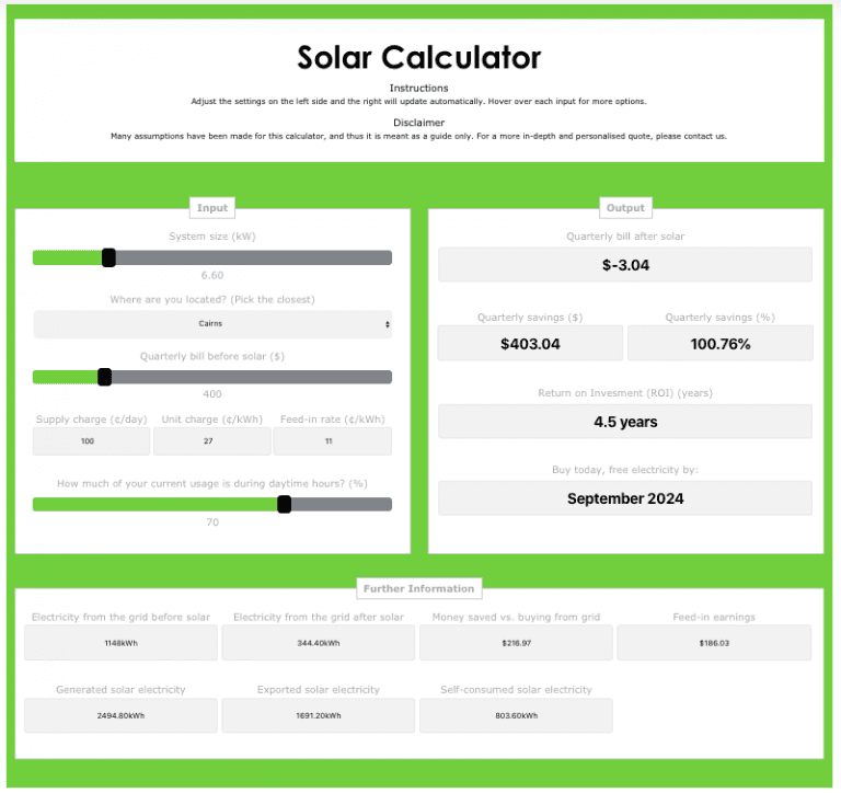 Introducing our new solar calculator - GI Energy