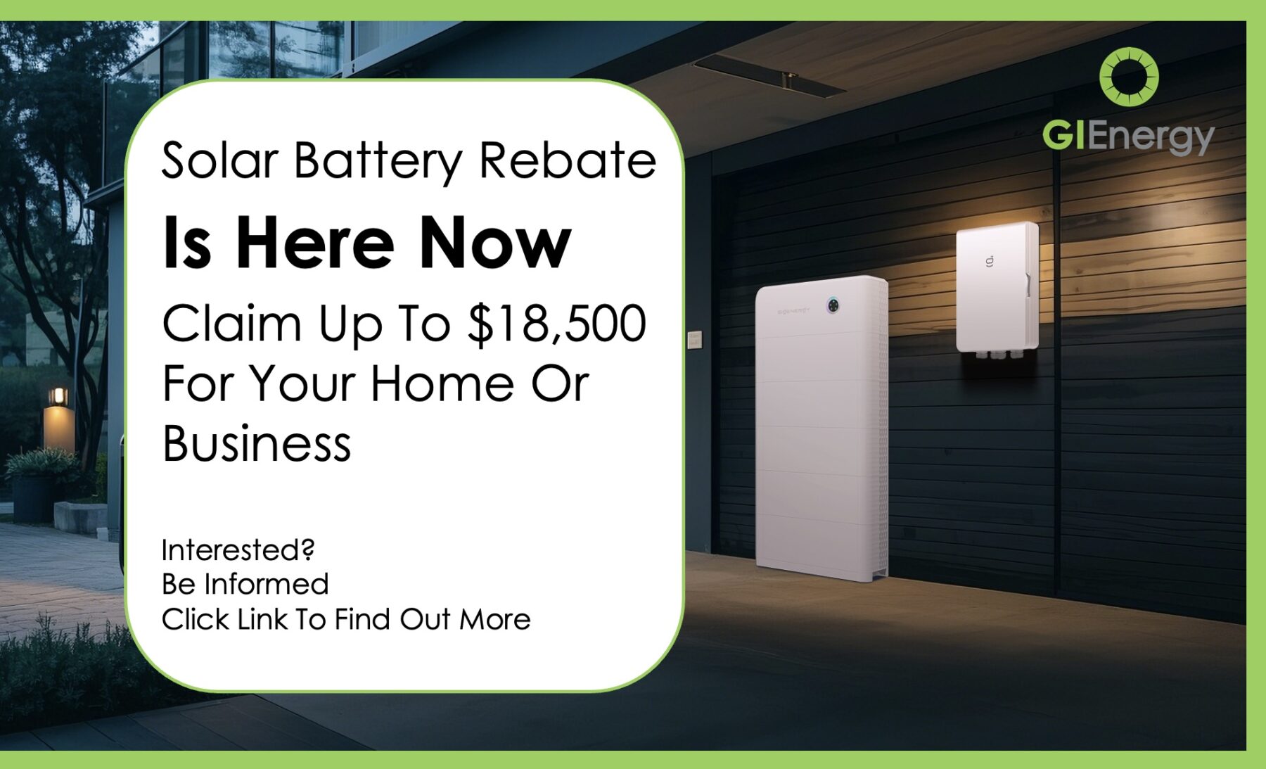 Solar Battery Rebate is Here! How You Can Save Big Right Now - GI Energy